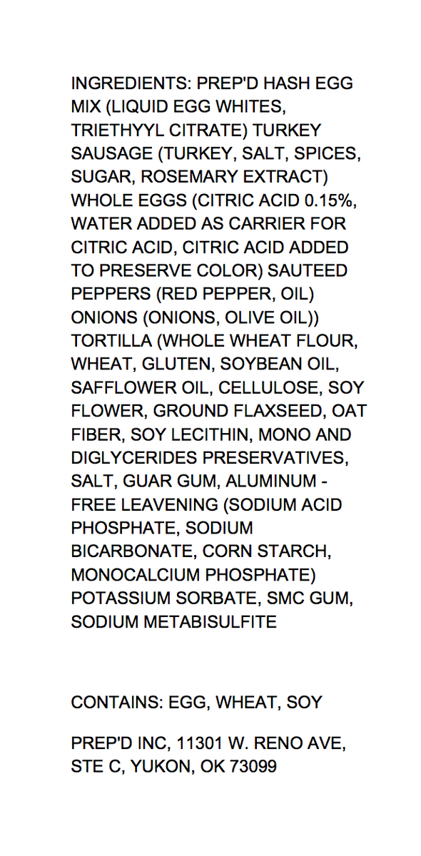 Eggcellence Wrap – Prep'd