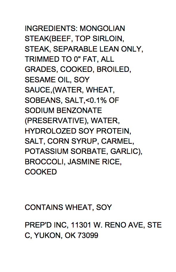 Mongolian Steak with Rice and Broccoli – Prep'd